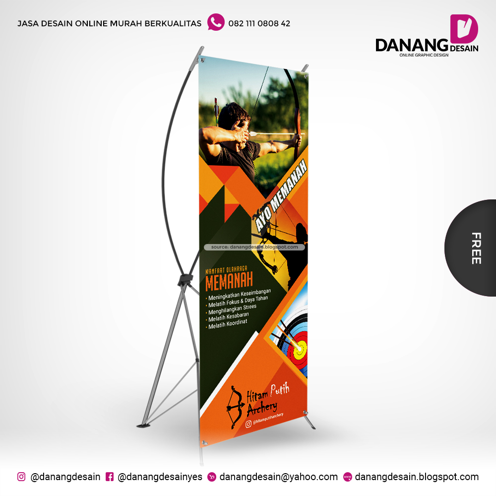 Contoh Desain Spanduk Banner Memanah Archery - Contoh Desain Banner Spanduk