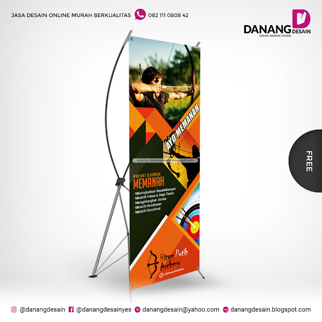 Contoh Desain Spanduk Banner Memanah Archery - Contoh Desain Banner Spanduk