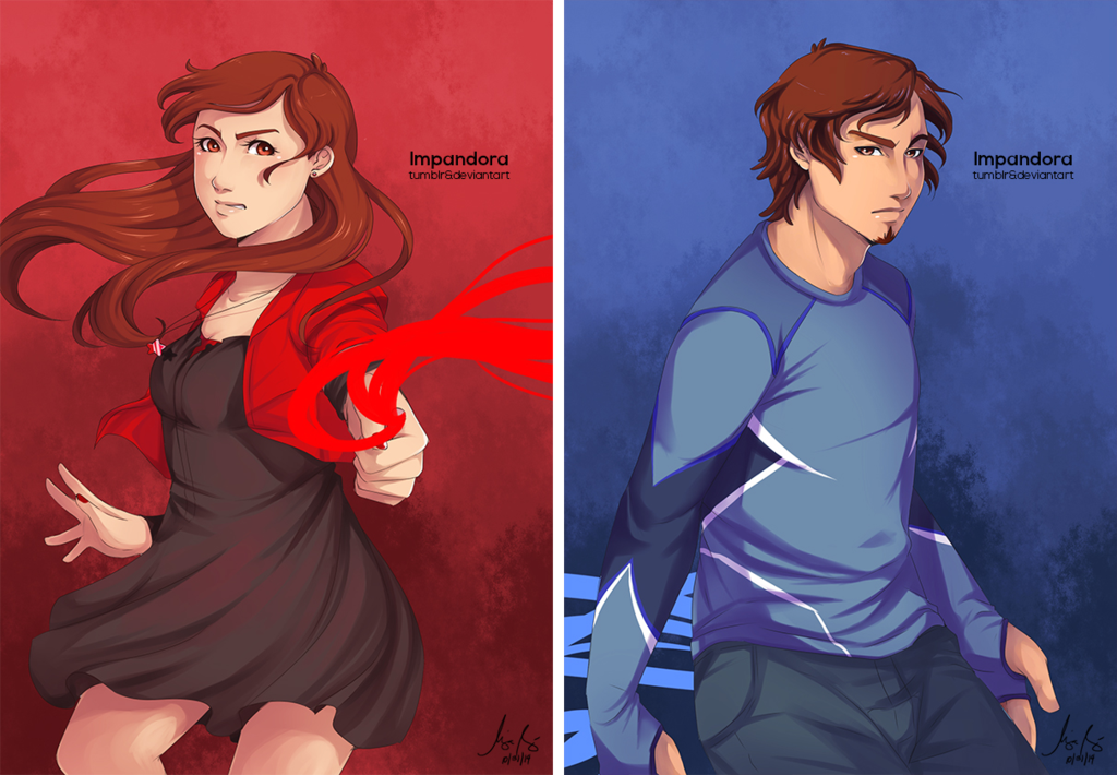 Fashion and Action: Scarlet Witch and Quicksilver - Avengers April ...