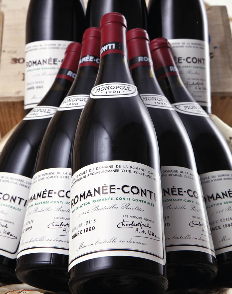 New world record set for 12-bottle case of 1990 DRC Romanee-Conti