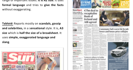 A level Media Studies 2017-19 CHCHS (Eduqas) : Component 1 - Newspapers ...