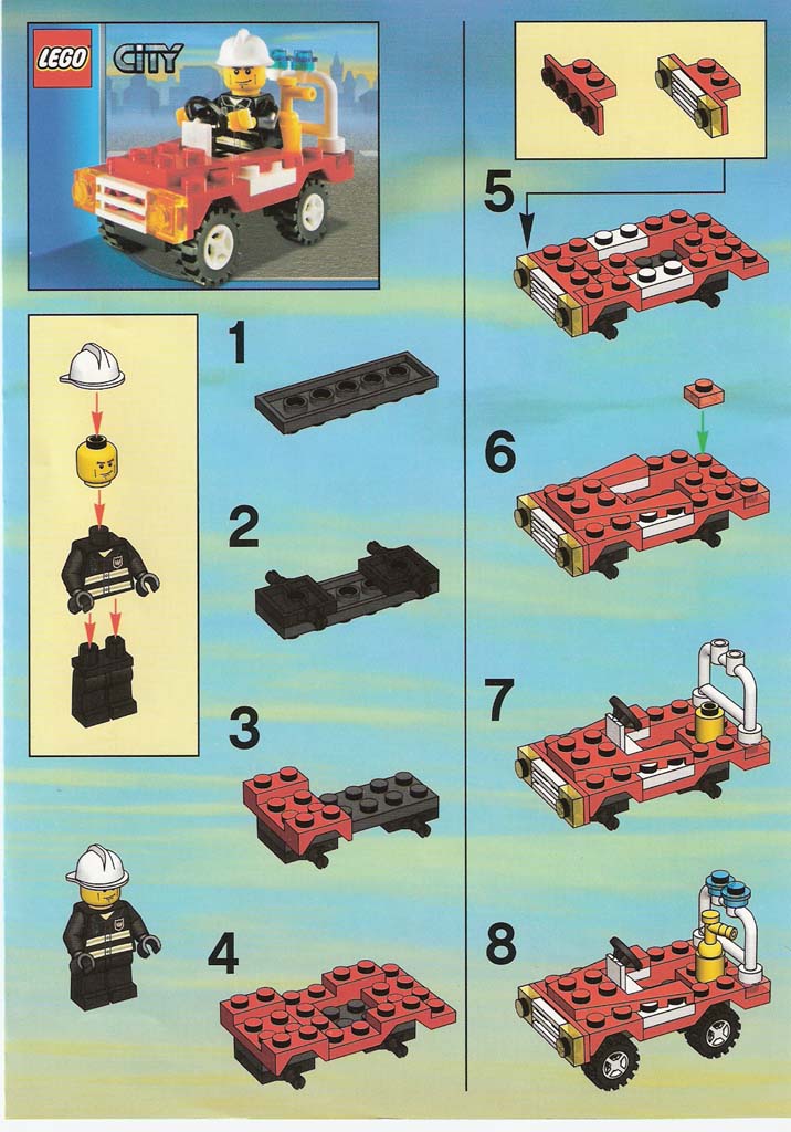 onetwobrick27: LEGO set database: set database: LEGO 5532 fire car