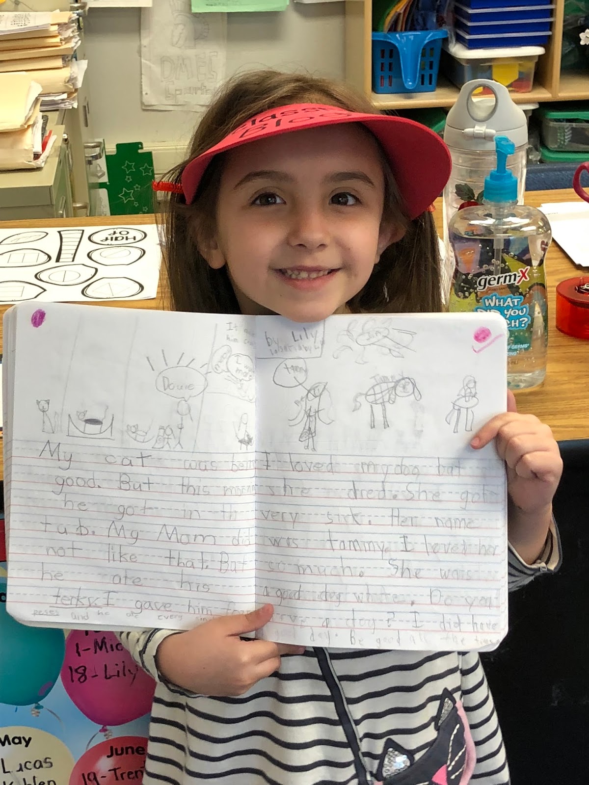 Mrs. Joyce's Classroom Blog: Lily Works on Writing