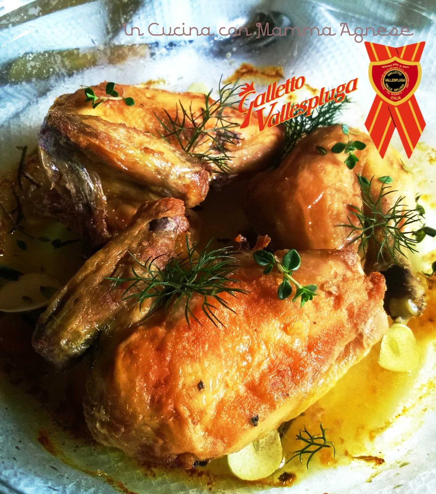 Galletto al Forno alle erbe aromatiche | In Cucina con Mamma Agnese