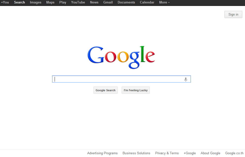 storyadsense รวบรวมความรู้อินเตอร์เน็ต: เปลี่ยนการค้นหาจาก Google.co.th ...