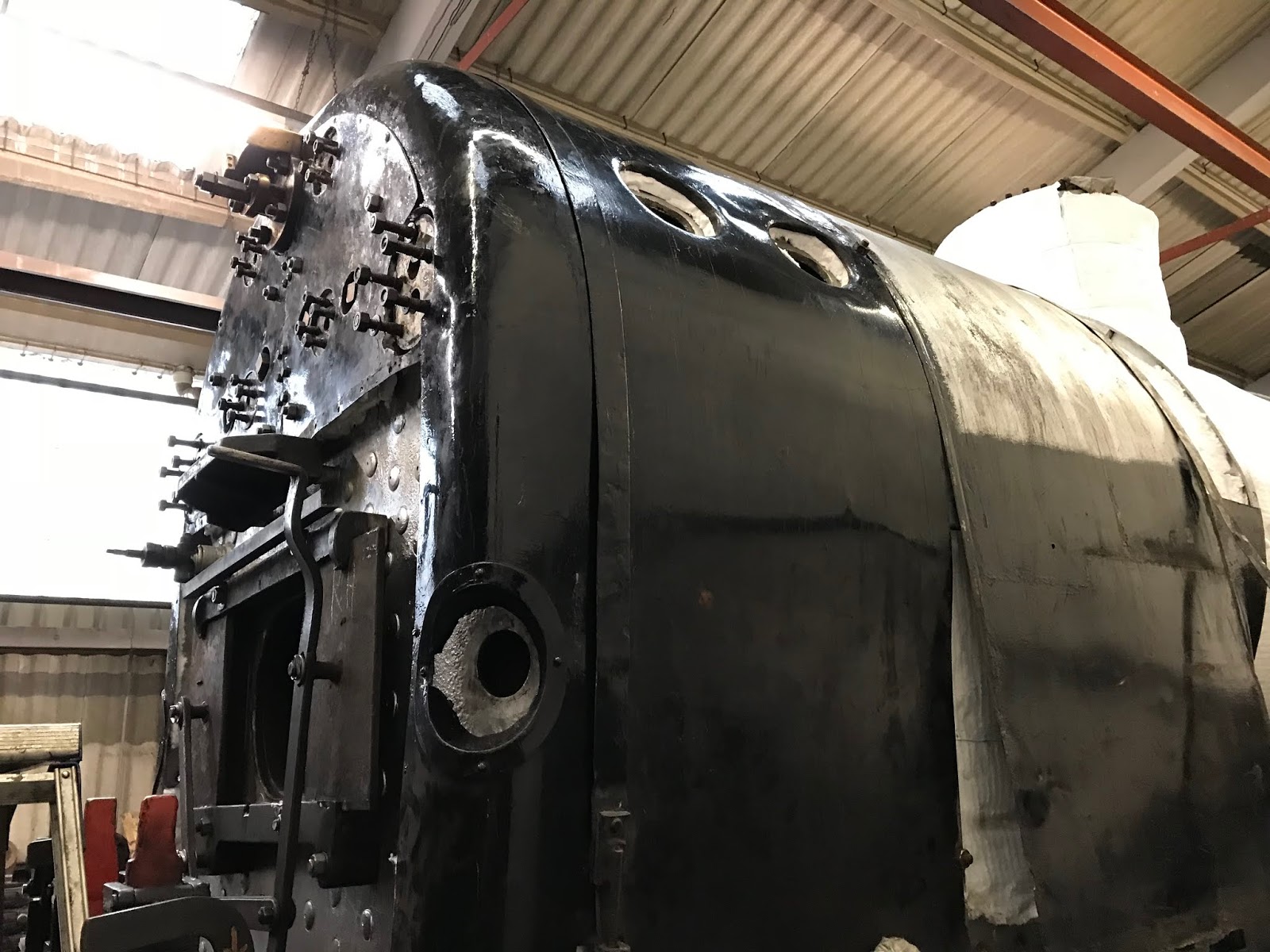 North Tyneside Steam Railway: Cladding Begins