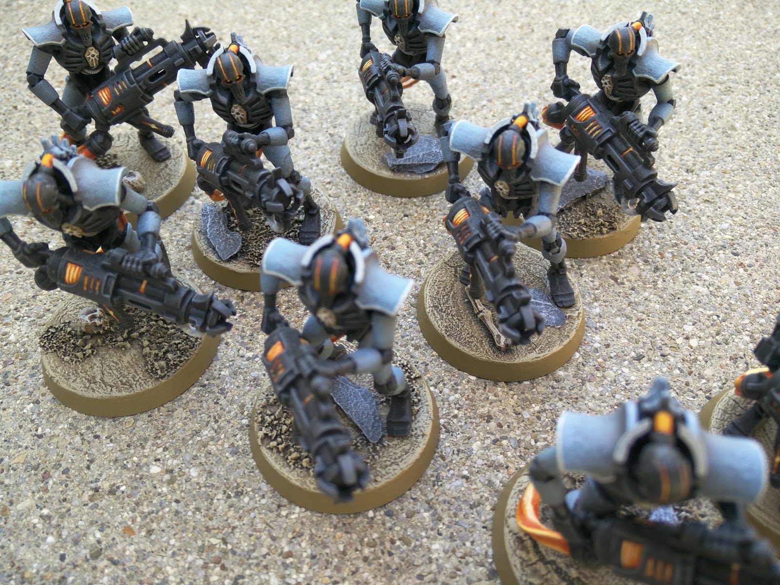 Necron Army Work in Progress pics: Tesla Immortals Done!