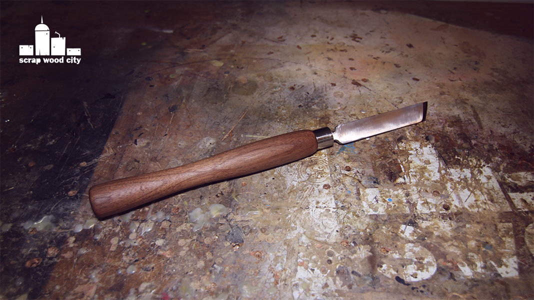 scrap wood city: How to make a skew woodturning chisel from an old file
