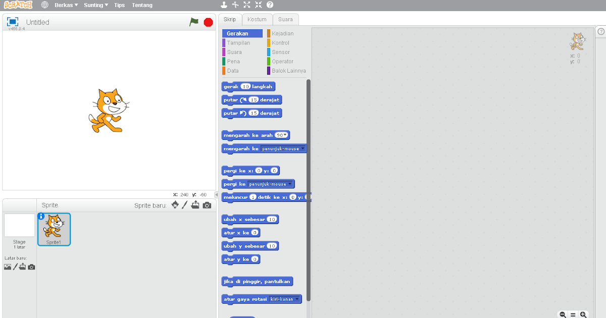 TUTORIAL PEMBUATAN GAME MENGGUNAKAN SCRATCH 2