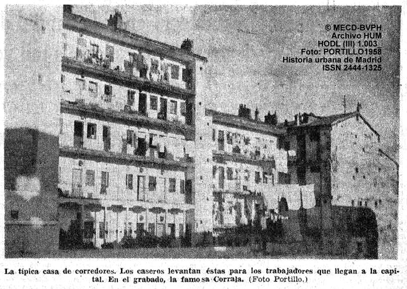 Historia Urbana de Madrid: Santos Yubero y las casas con corredores ...