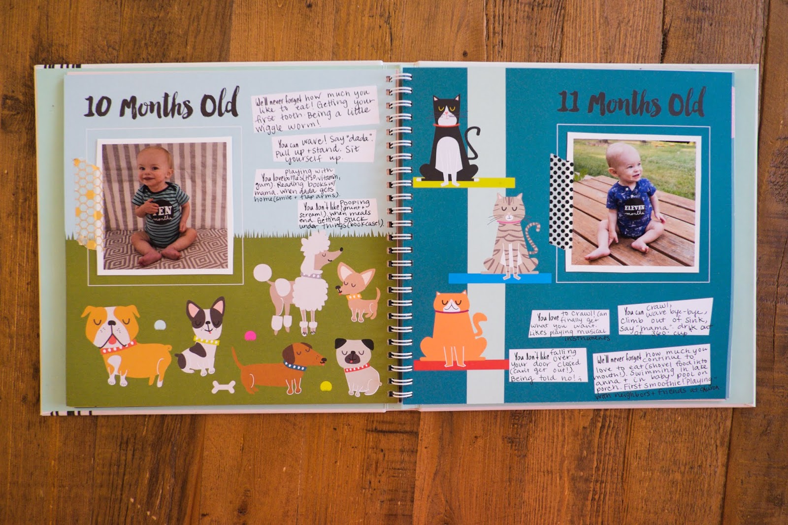 Domestic Fashionista: Our Son's Finished Baby Book