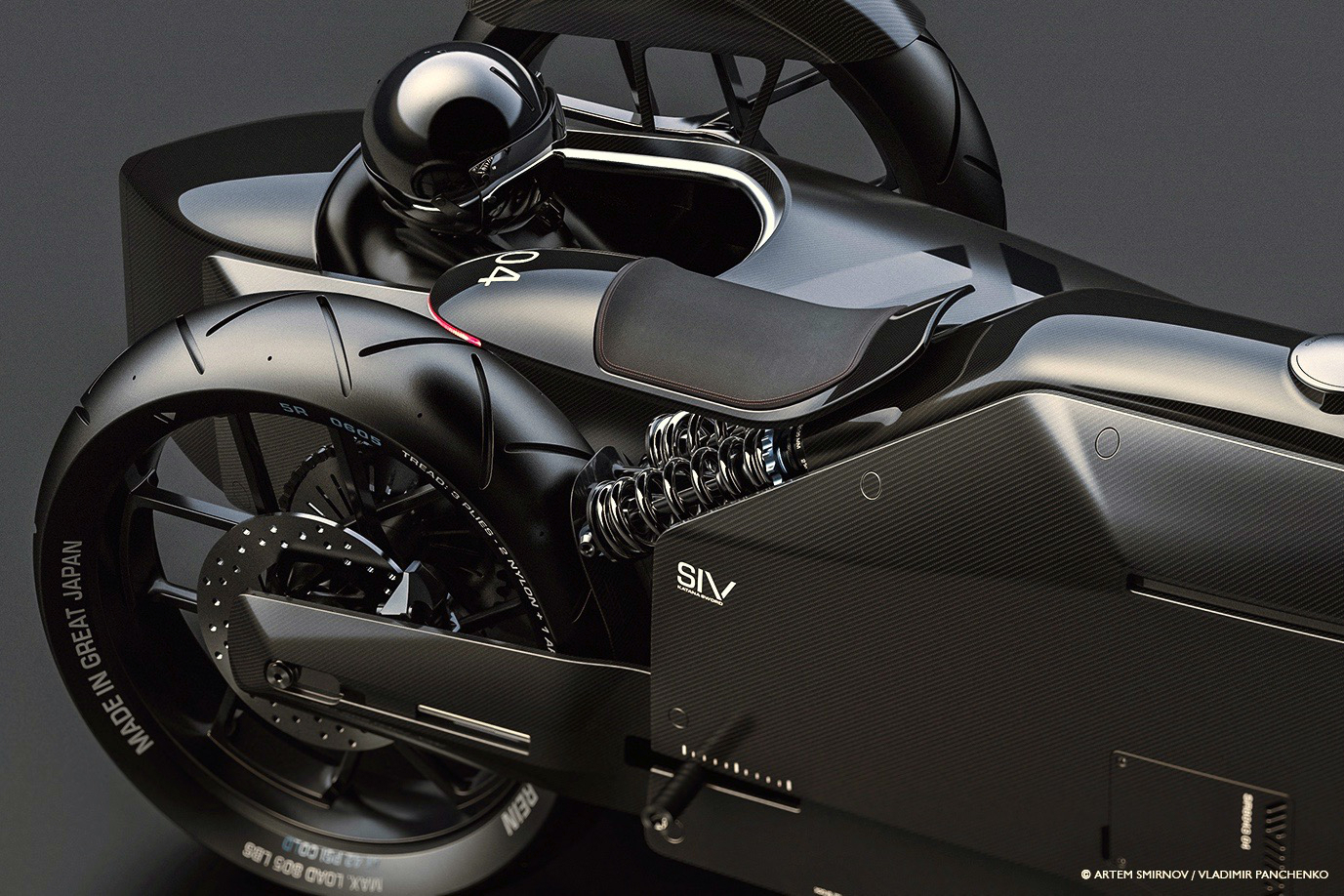 The Motorbike from Great Japan concept - Inazuma café racer