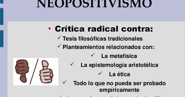 EL NEOPOSITIVISMO-EL ESTRUCTURALISMO