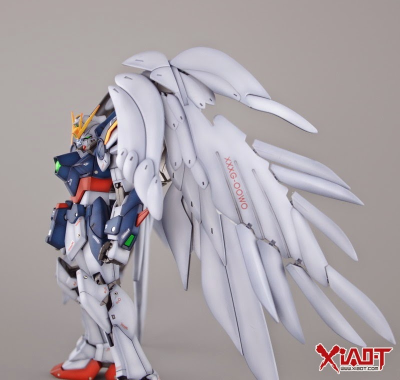 GUNDAM GUY: MG 1/100 Wing Zero Custom - Painted Build w/ LED Display Stand