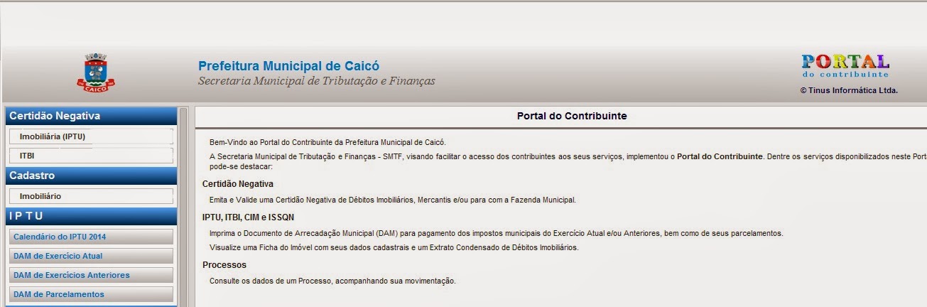 Eliel Bezerra.: Contribuinte caicoense pode emitir o IPTU online