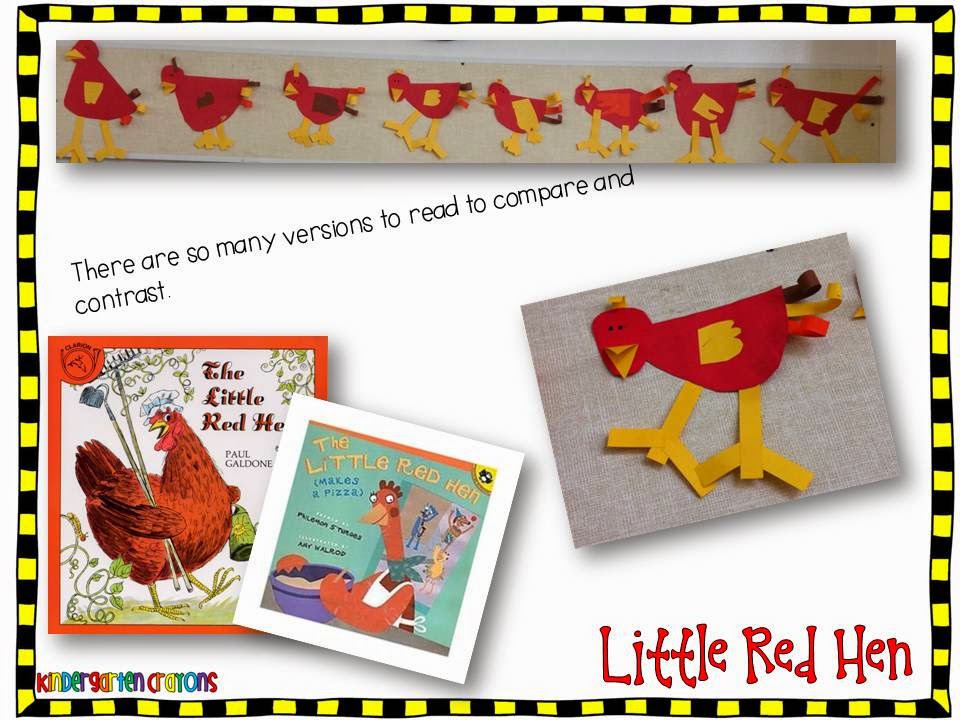 Kindergarten Crayons: Little Red Hens In Kindergarten