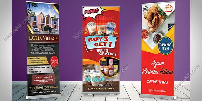 Jasa Desain Banner, Roll-banner, X-Banner, Spanduk dan Backdrop