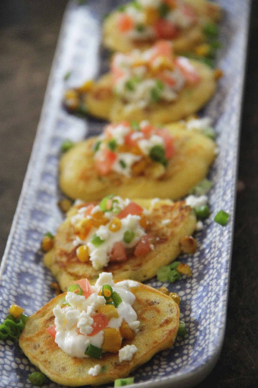 Mini Corn Cakes Fritters | Home On Oak