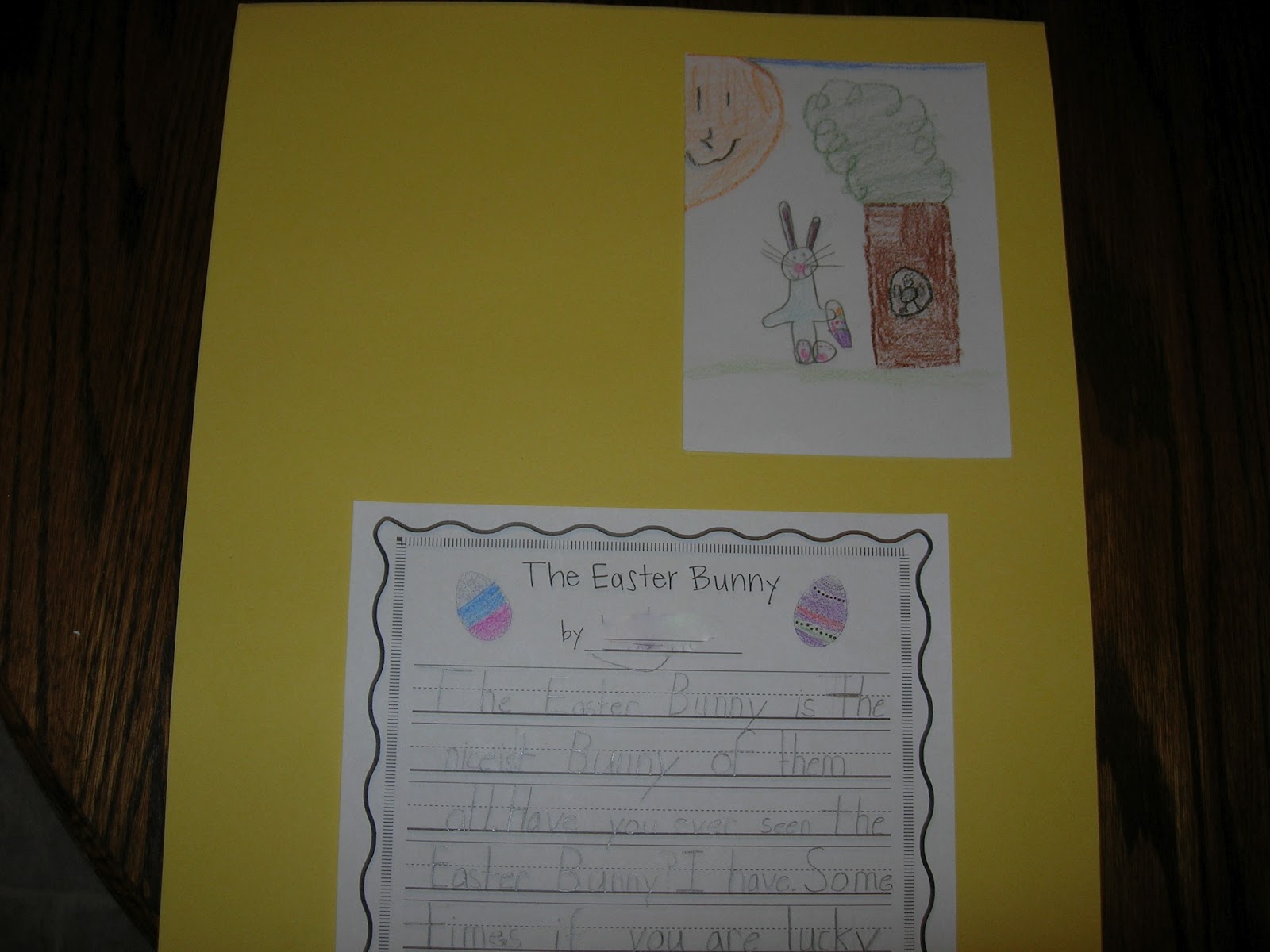 Over the 1st Grade Rainbow: Writing About the Easter Bunny FREEBIE