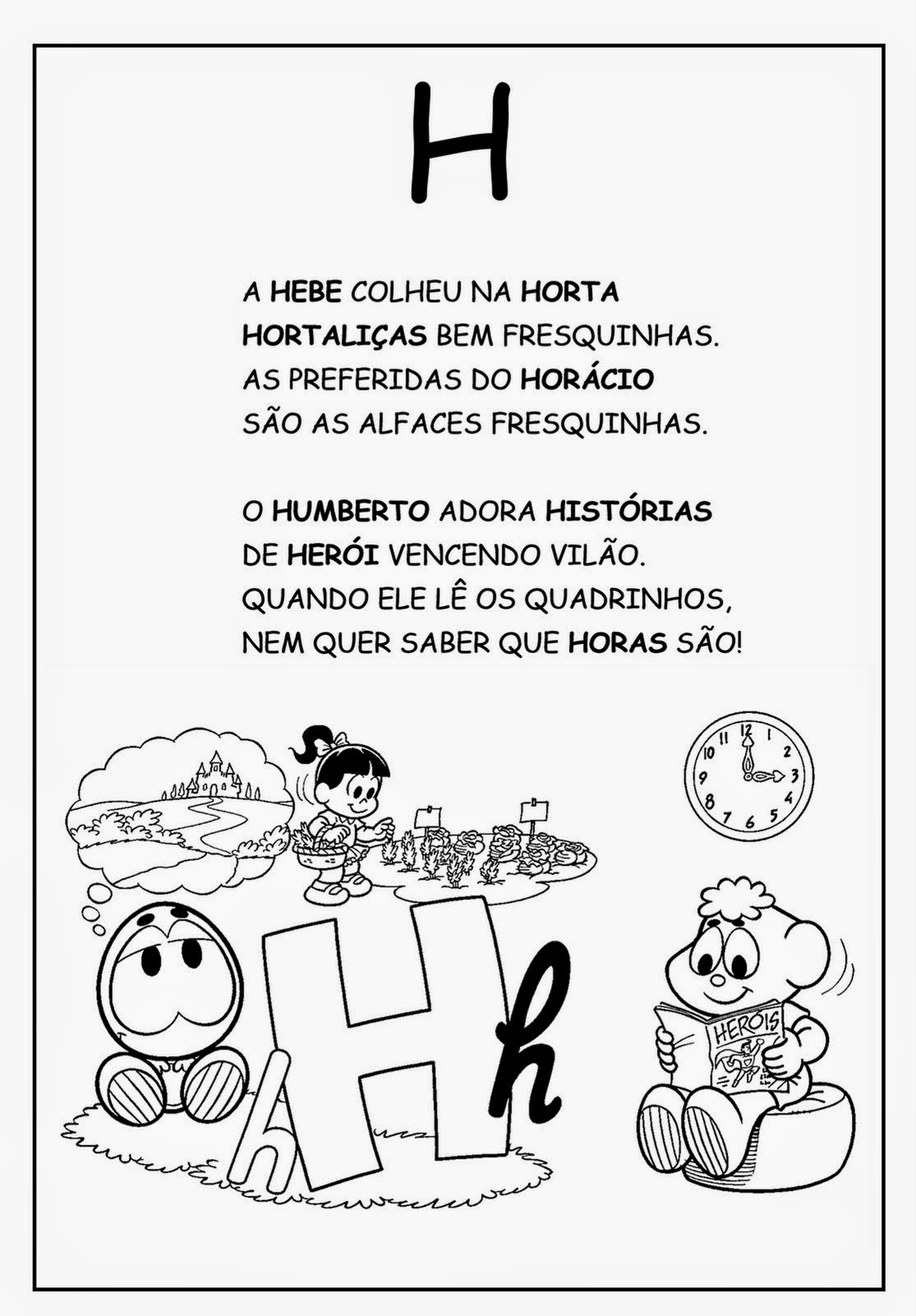 Atividade Com A Letra H 4 Ano - REVOEDUCA
