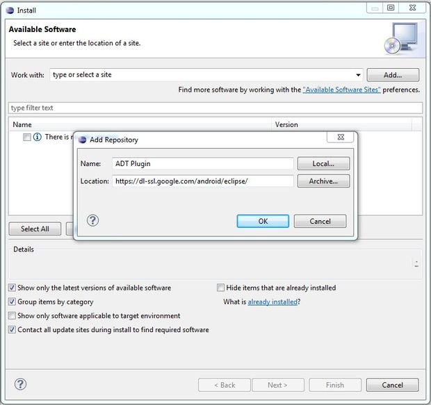 Tutorial install Eclipse dan SDK plugin secara terpisah (Manual)
