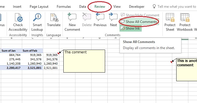 Ms Excel Tutorials Howto Print Comments In Excel