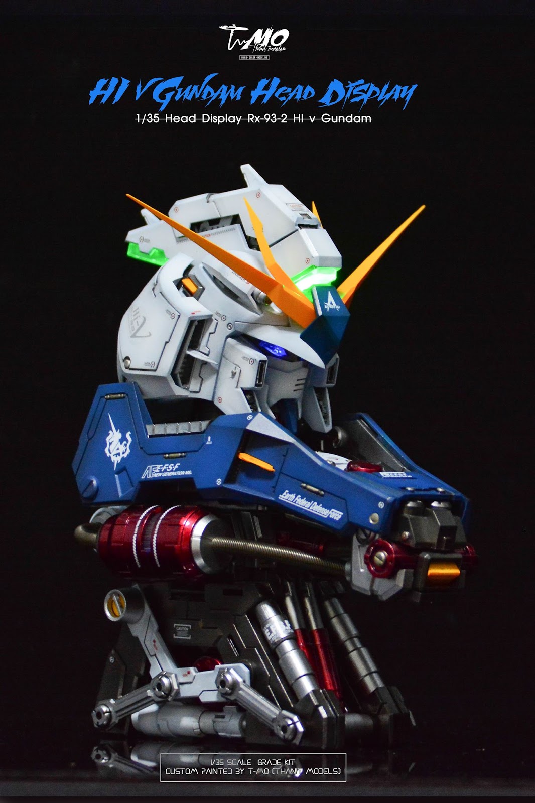 Custom Build: 1/35 hi-nu Gundam Head Display