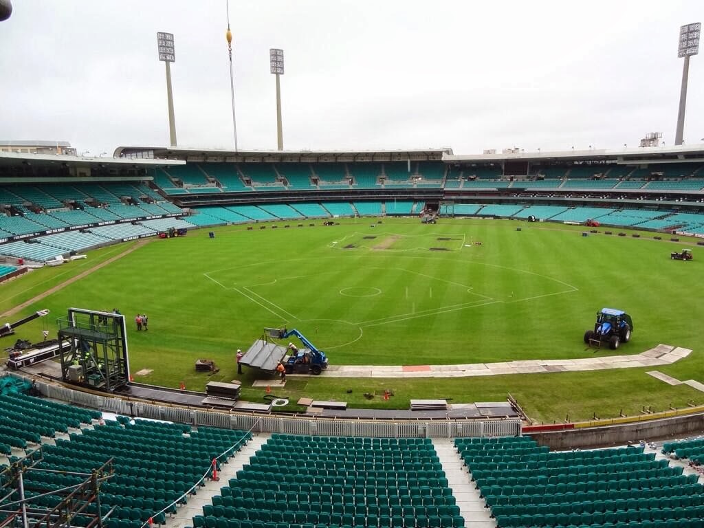 Dodgers Blue Heaven: Transforming the Pitch at Sydney Cricket Ground ...