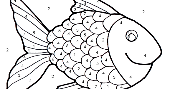 Crayon Palace: Color-by-number: Fish