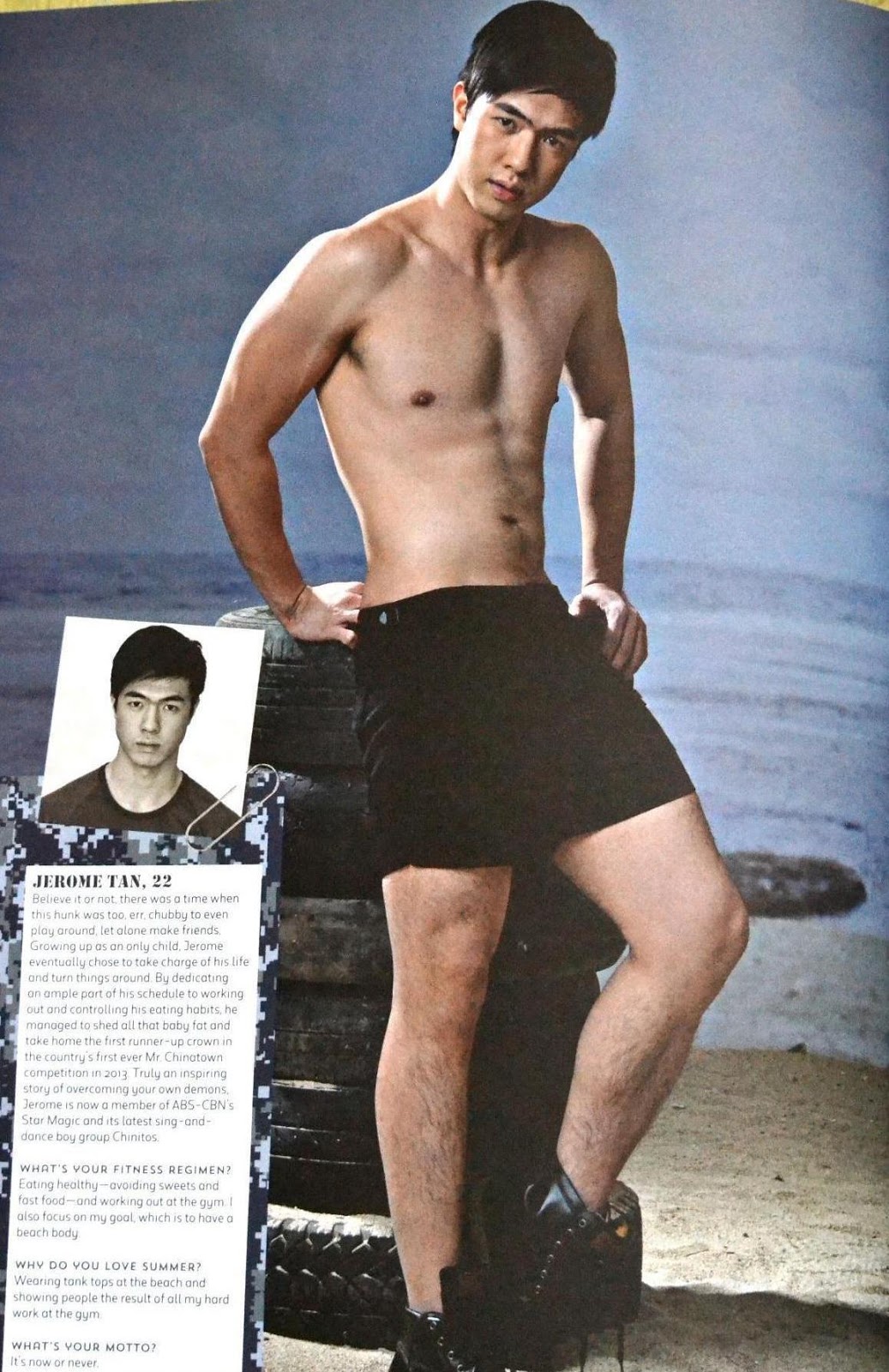 Man Central: Jerome Tan: Shirtless