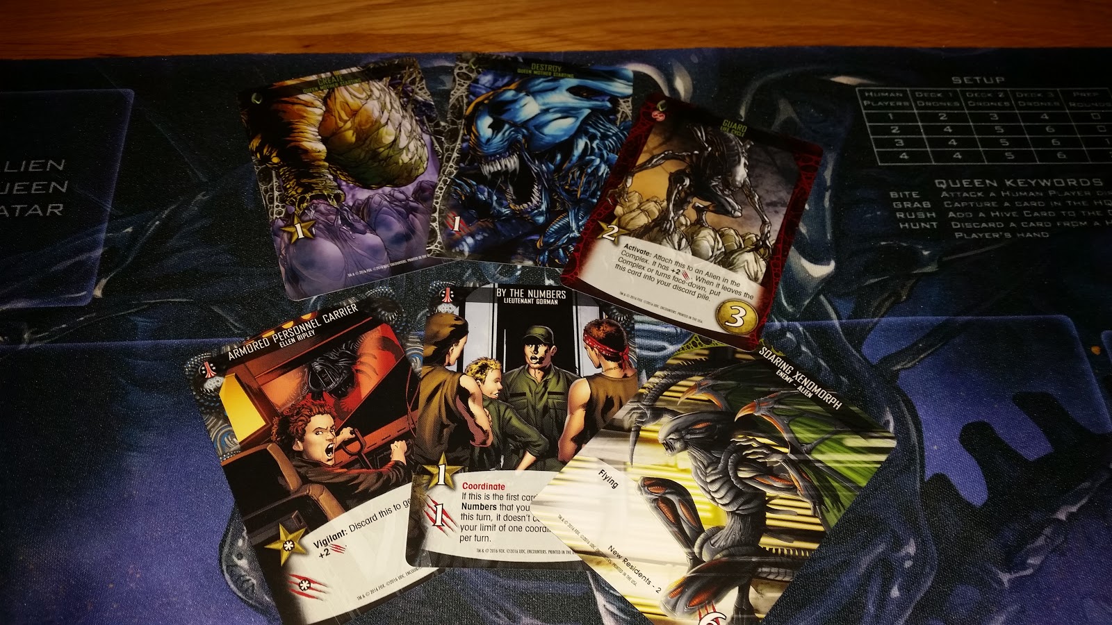 Legendary encounters Alien expansion from Upper Deck games