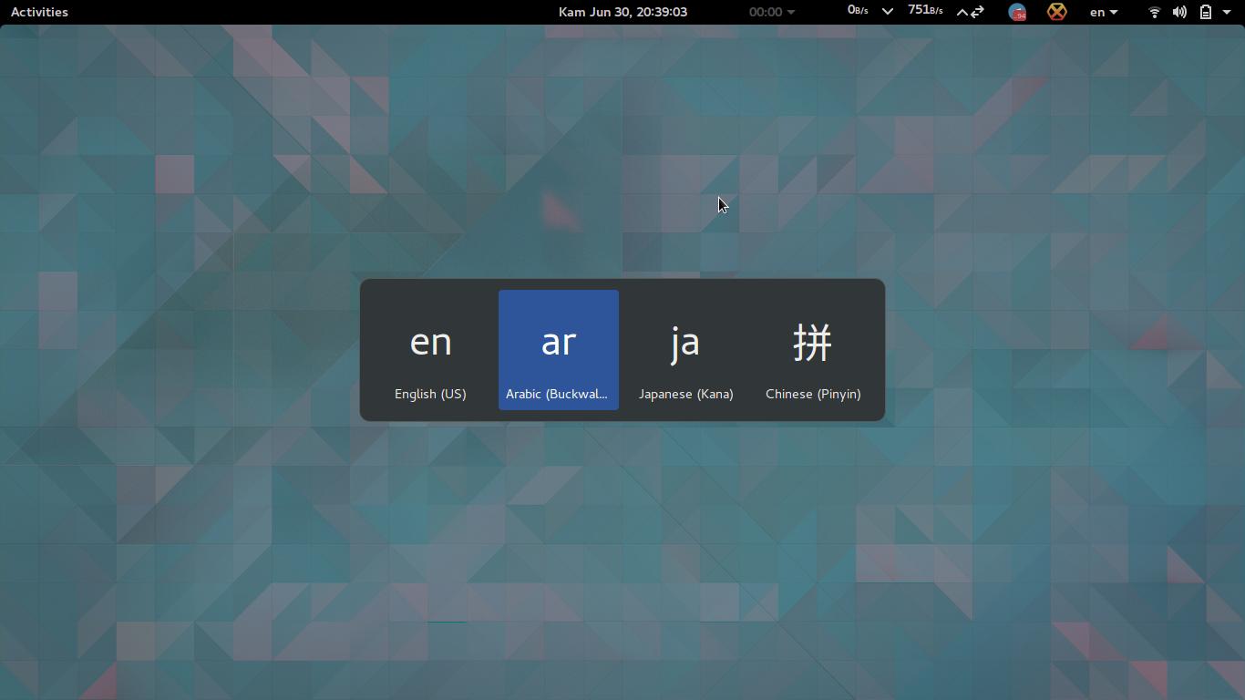 Switch Keyboard Layout Easily In Gnome Shell