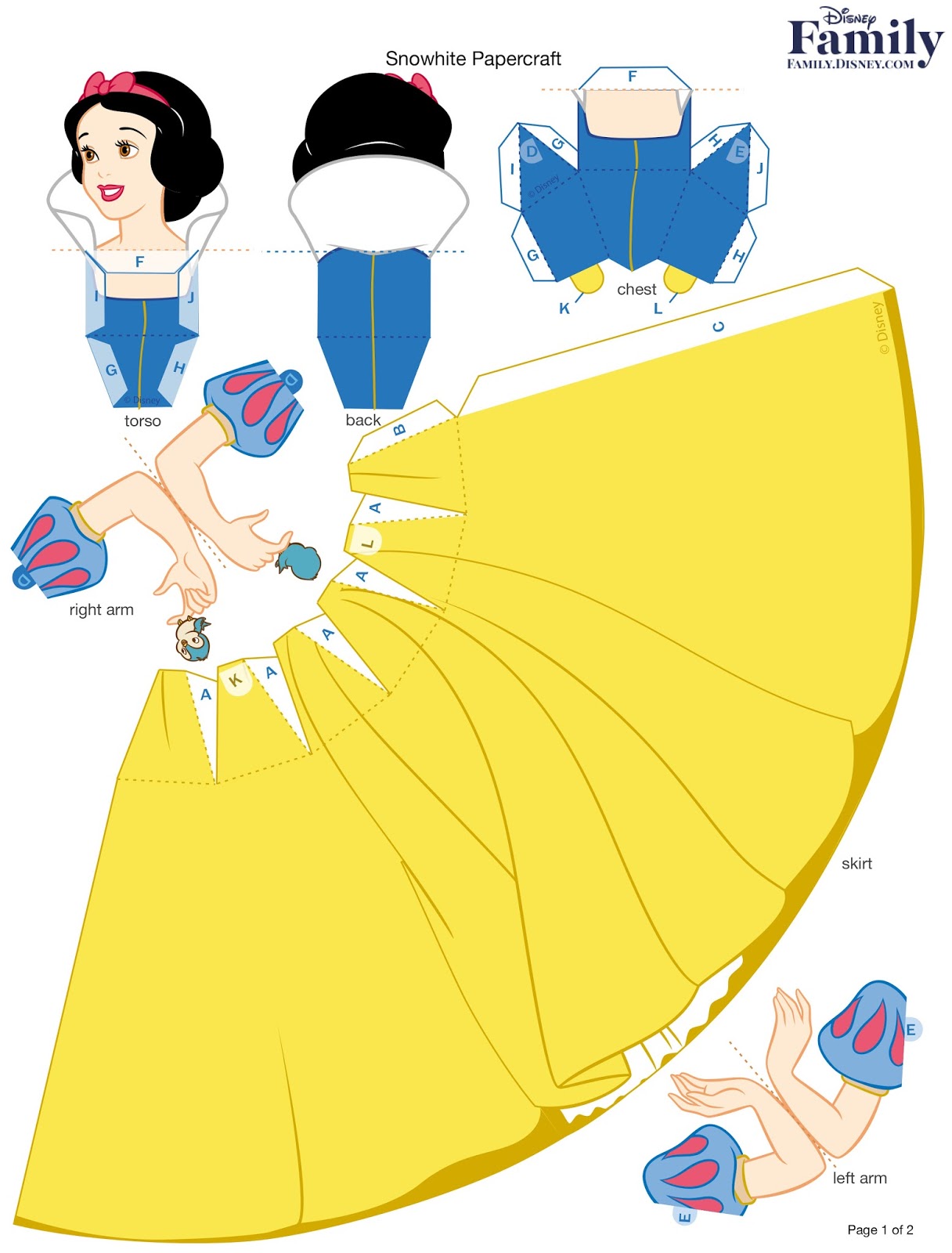 Las Recortables de Veva e Isabel: Las Princesas Disney.Recortables Disney