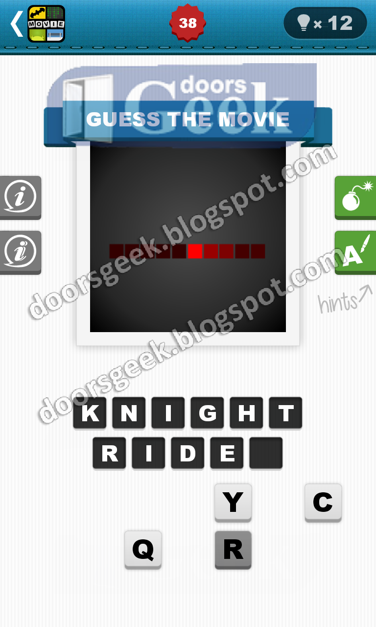 Movie Quiz Level 38 (bubble quiz games) ~ Doors Geek