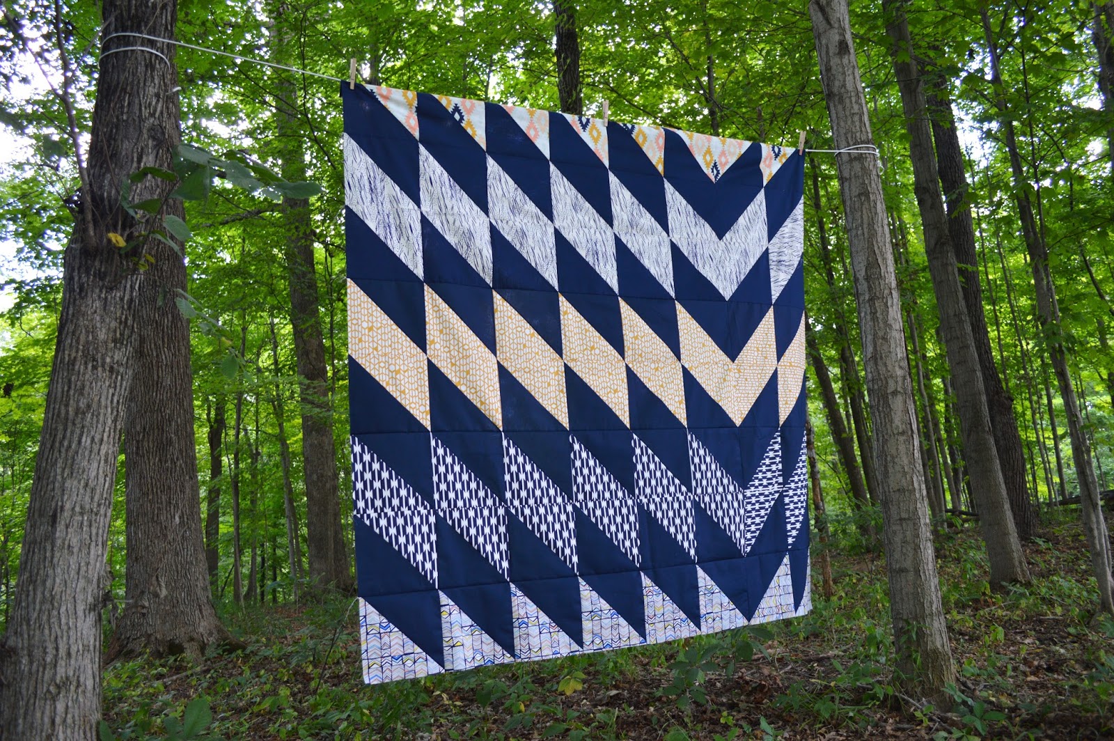 The Shattered Chevron Quilt Top