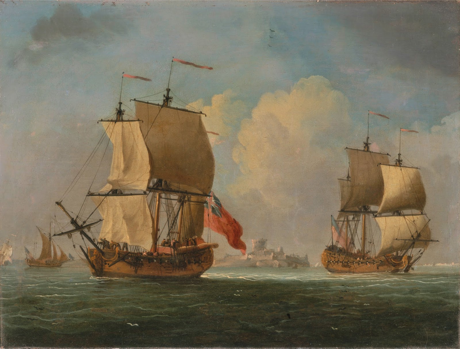 British Tars, 1740-1790: An English Sloop and a Frigate in a Light ...