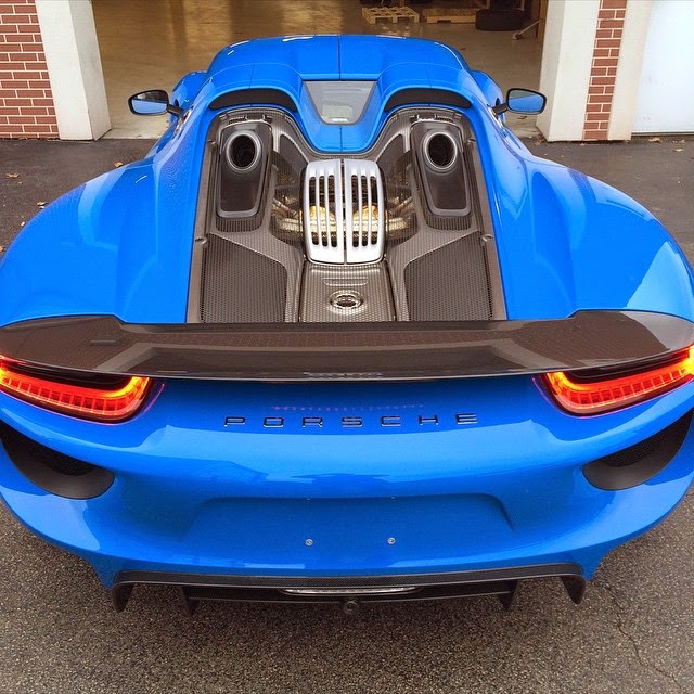 The Gear Shift: Photos: Voodoo Blue Porsche 918 Spyder