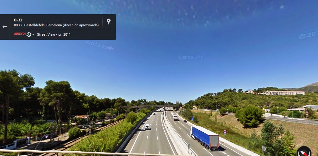Jordi Vergé Heredia: AUTOPISTA SANT BOI - CASTELLDEFELS (fotos google maps)