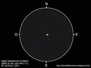 La orilla del Cosmos: Cástor-Alpha Gem, sistema múltiple en Gemini