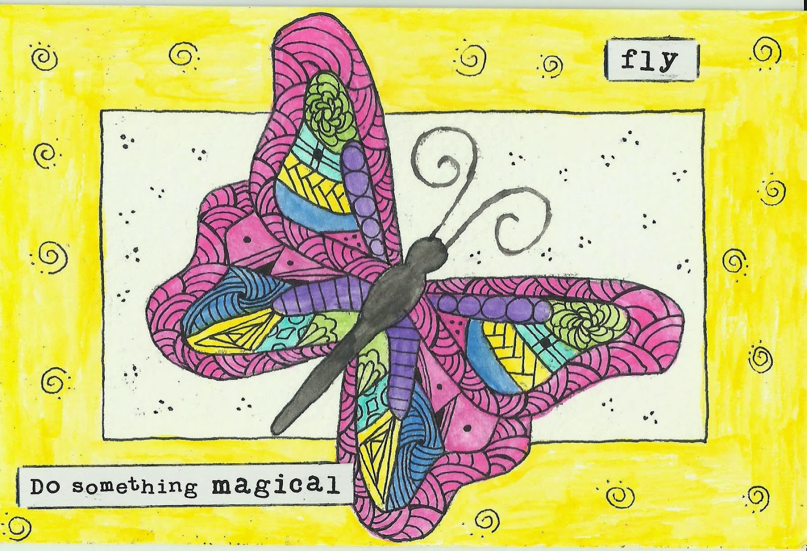 Knitting II: Watercolor Zentangle