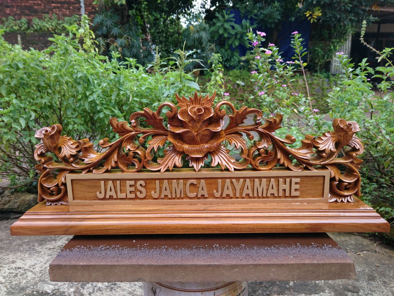 Ukiran Papan Nama Dari Kayu - Gambar Ukiran Kayu