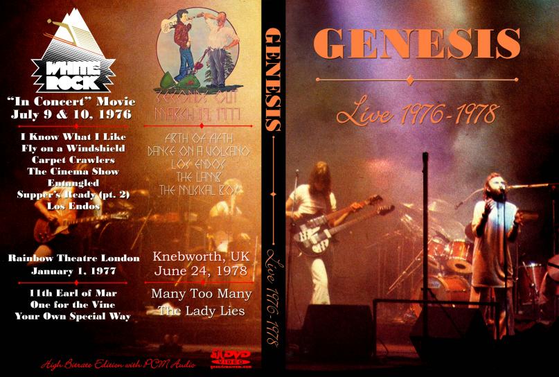 BANCA DO ROCK Rock Concert DVD: 1904 - DVD GENESIS 1976 - BOOTLEG
