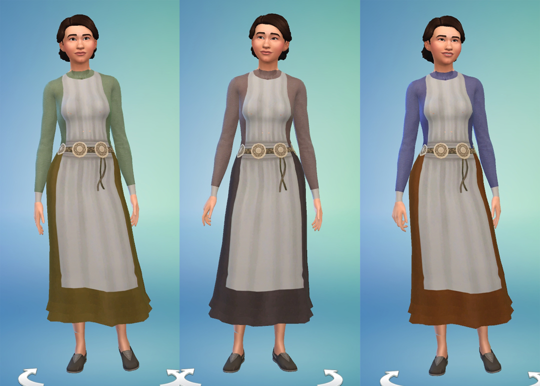 TS4: Celtic Short Dress and Cape | History Lover's Sims Blog