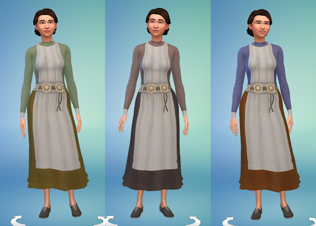 TS4: Celtic Short Dress and Cape | History Lover's Sims Blog