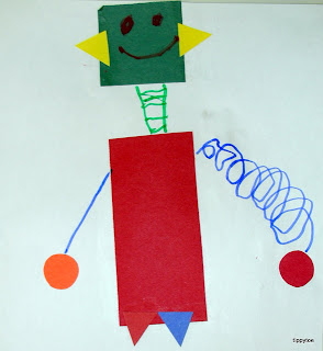 Tippytoe Crafts: Shape Robots