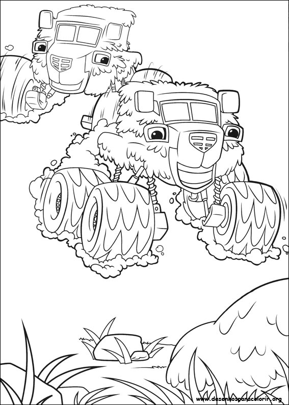 Blaze e as Monster Machines para colorir