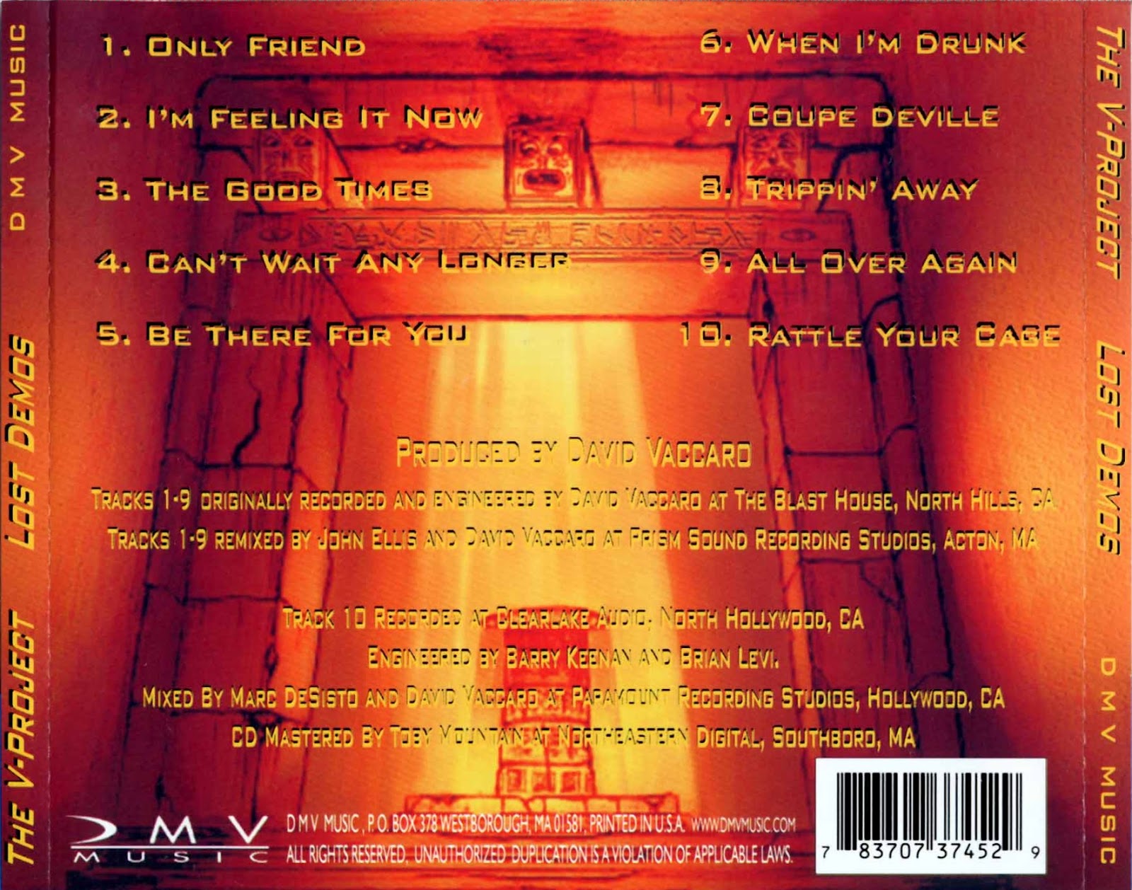 KISSMAR: The V-Project - Lost Demos 1995 (AOR)(Feat. Robin Mcauley ...
