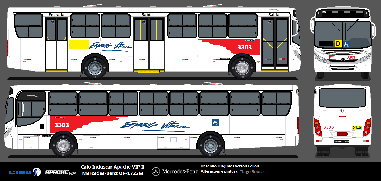Vip II | DESENHO ONIBUS BRASIL