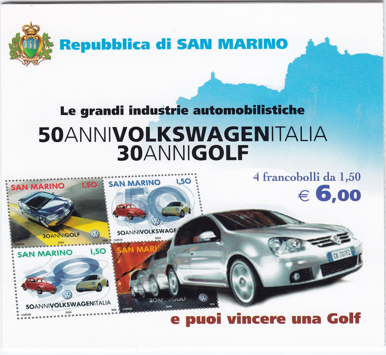 Rainbow_stamps_and_coins: Theme : Volkswagen Beetle - 06