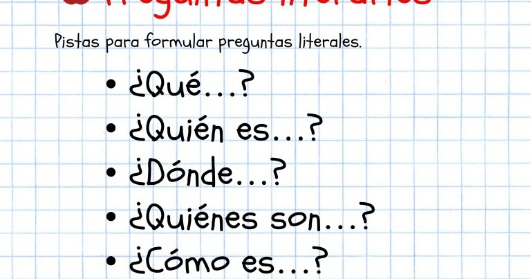 Cómo reconocer y formular preguntas: literales, inferenciales y ...